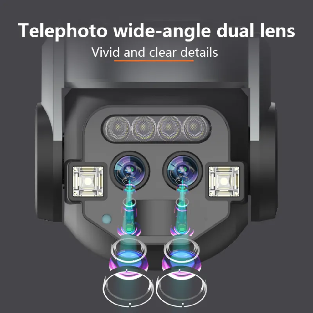 10X Optical Dual Screen Linkage 5 MP Full HD CCTV Camera For Home Outd ...
