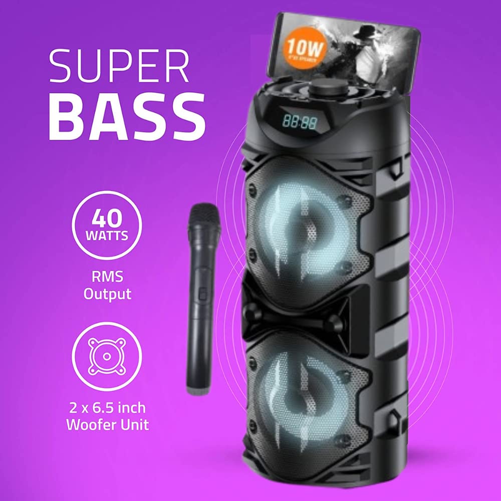 Boom-Beat Party Speaker with Hi-Res Audio and Powerful Bass for Theate ...