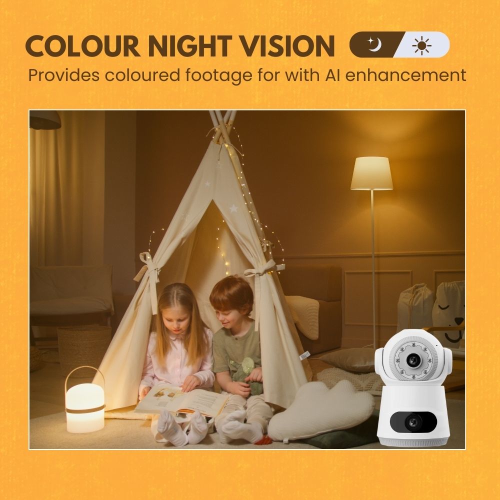 Astro WiFi CCTV Camera Dual Lens & Dual Screen View [4MP+4MP] Full HD ...