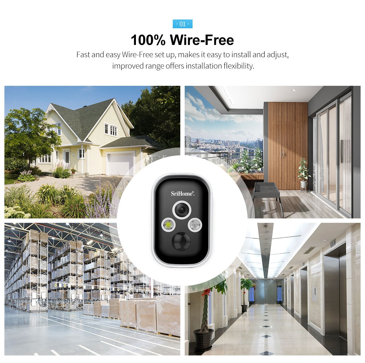 3MP IP Wifi Wireless Home battery Security Camera System – maizic