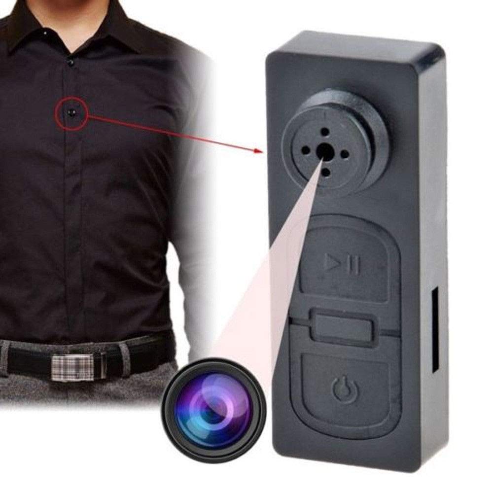 Hidden Disguised Shirt Black-Button Mini Spy Camera – maizic